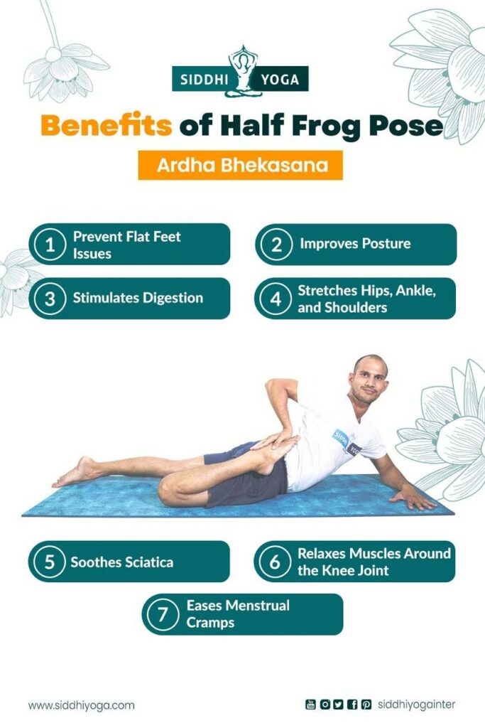 Ardha Bhekasana Benefits Half Frog Pose Tips | Siddhi Yoga